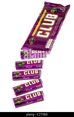 Multipack of Jacobs fruit club chocolate biscuits Stock Photo - Alamy