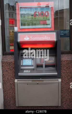 Santander bank ATM machines Stock Photo - Alamy