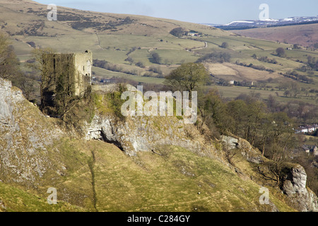 Peveril Castle Castleton Peak District Derbyshire England UK Stock ...