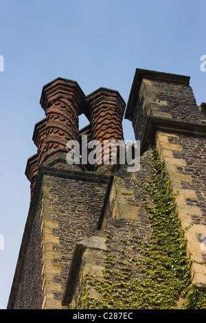 Tudor Chimneys, Surrey, England Stock Photo - Alamy