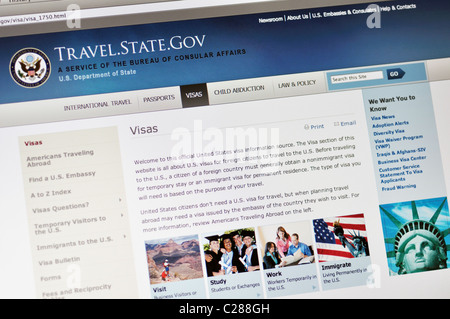 Travel.state.gov website - Bureau of Consular Affairs - US visas ...