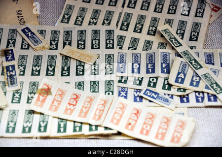 World War II Ration Stamps Stock Photo - Alamy