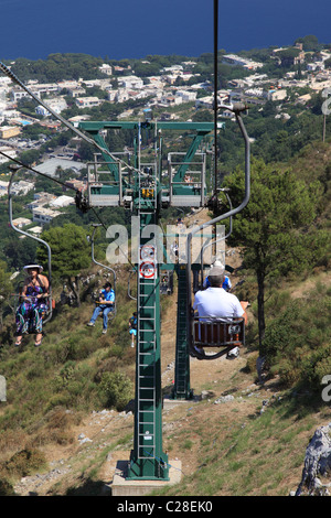 Monte Solaro Cable Car Anacapri Stock Photo - Alamy