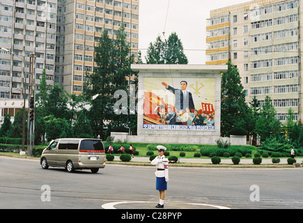 North Korea, Pyongyang, police Stock Photo - Alamy