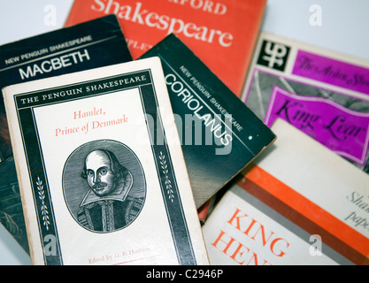 Volumes of plays by William Shakespeare Stock Photo - Alamy