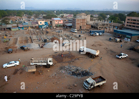 Africa SOUTH SUDAN aerial view of capital Juba at river white Nile ...