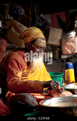 Portraits of a Sadhu baba in Pashupatinath temple. Kathmandu, Nepal ...