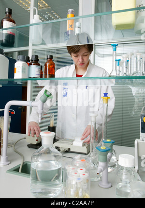 Scientist in fish laboratories doing research, Iceland Stock Photo - Alamy