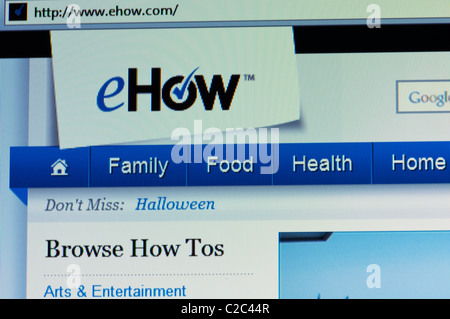 eHow website screenshot Stock Photo - Alamy