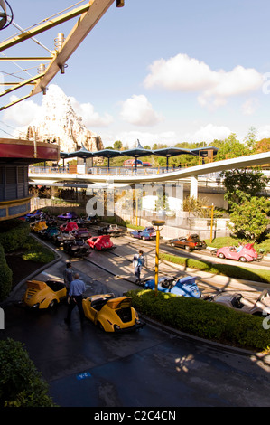 Autopia ride at Disneyland in Anaheim California Stock Photo - Alamy
