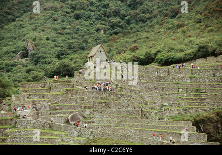 The Funerary Rock Machu Picchu Peru Stock Photo - Alamy
