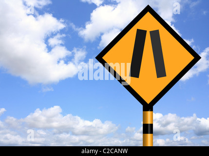 Warning traffic sign, Blind Curve Ahead, Speed 60, Iceland Stock Photo ...