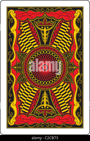 design of playing card back side Stock Photo - Alamy