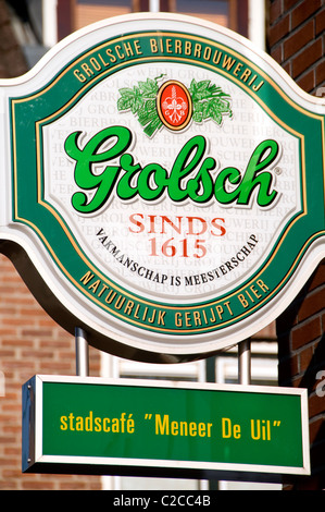 Grolsch beer pub sign Stock Photo - Alamy