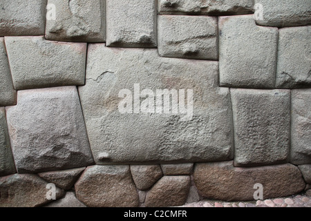 The famous 12 sided stone of the Inca in Cusco Stock Photo - Alamy