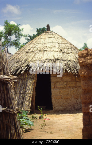 Village huts, Benin Stock Photo - Alamy