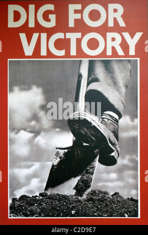 Dig For Victory poster, World War Two Stock Photo - Alamy