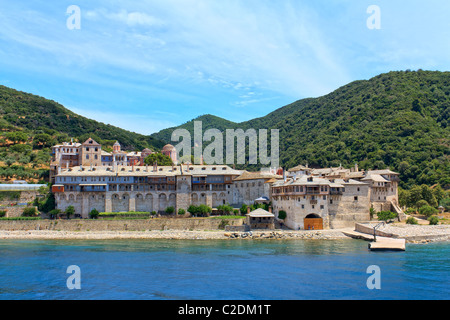 Greek Orthodox Church flag Mount Athos religious symbol Stock Photo - Alamy