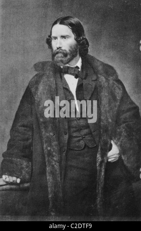 A portrait of James Russell Lowell, an American poet, essayist, and ...