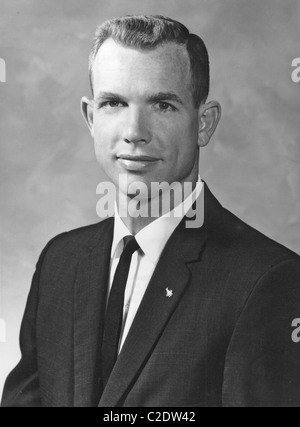 Apollo 15 Astronaut David Scott, gives a military salute to US flag on ...