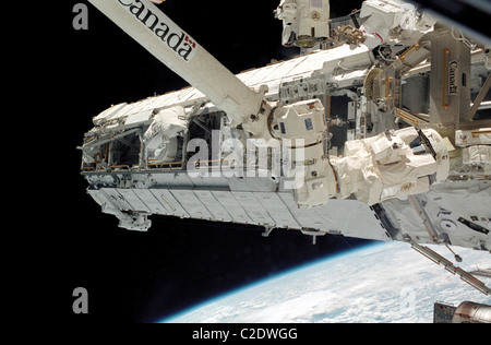 International Space Station ISS newly equipped with the 27 000 pound S0 ...