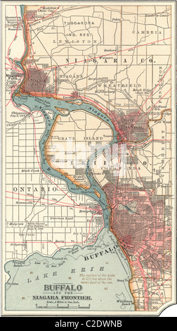 The new suspension bridge--Niagara Falls, circa 1880 Stock Photo - Alamy