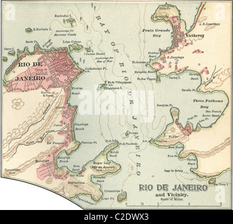 map of rio de janeiro Stock Photo - Alamy
