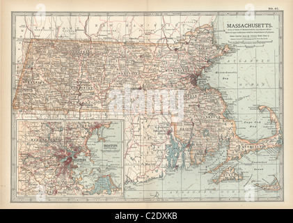 Early map of Massachusetts Bay, USA. Artist: Unknown Stock Photo - Alamy