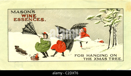 Advertising leaflet for Mason's Wine Essences circa 1905 Stock Photo ...