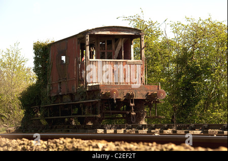 Old railway brake van in National Waterways museum in Gloucester ...