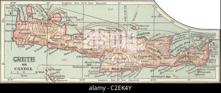 map of crete Stock Photo - Alamy
