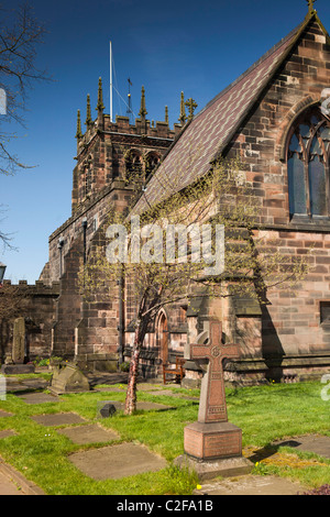UK, England, Staffordshire, Leek, Parish Church of St Edward the Stock ...