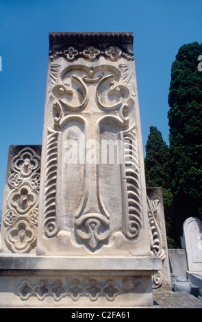 Nice France Nice Cemetery Christian Cross On Gravestones Stock Photo ...