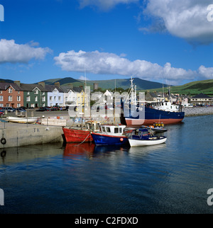 Fishing boats in Dingle harbour, Dingle peninsula, Kerry, West coast ...