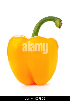 Yellow paprika isolated on the white background Stock Photo - Alamy