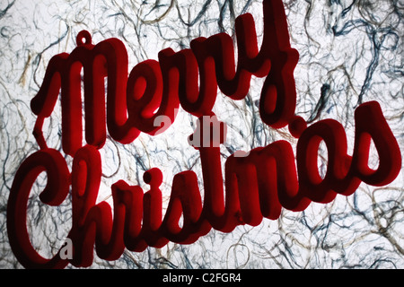 Merry Christmas message Stock Photo - Alamy