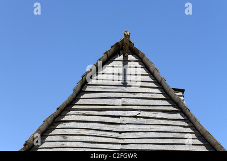 Plimouth Plantation. Recreated colonial pilgrim village from 1627 Stock ...