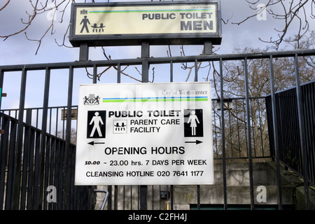 Public toilet in London near Hyde Park Corner Stock Photo - Alamy