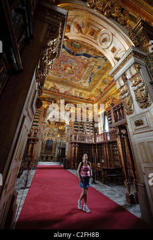 Coimbra University's 18th century baroque library Biblioteca Joanina in ...