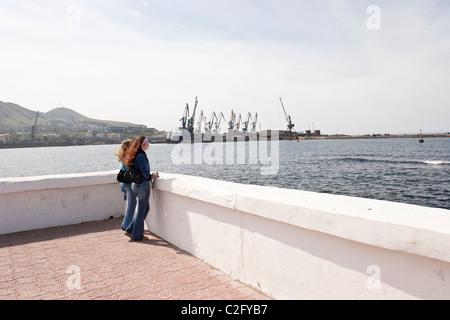 The port of Kholmsk on Sakhalin Island in Russia 2004 Stock Photo - Alamy