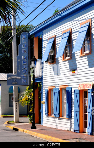 Key West, FL - Blue Heaven Restaurant Entrance Sign 729 Thomas Street ...