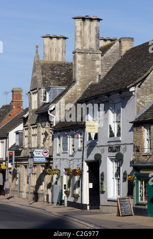 High Street, Lechlade on Thames, the Cotswolds, Gloucestershire Stock ...