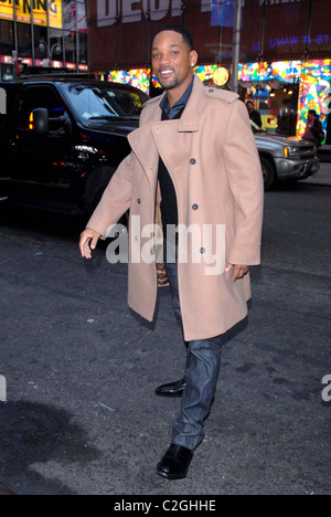 Will Smith arrives at ABC Studios in a coat he would later donate to ...