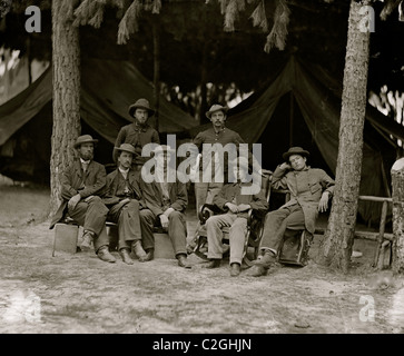 Petersburg, Va. Military telegraph operators at headquarters, Civil War ...