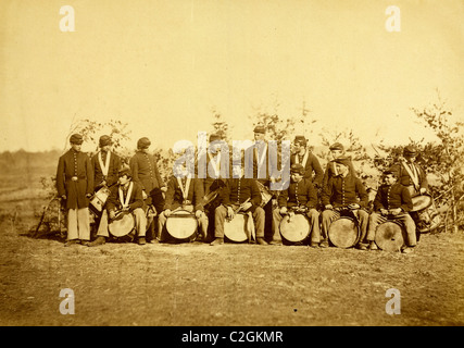 Drum Corps of 61st New York Infantry, Falmouth, Virginia, March, 1863 ...