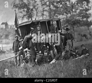 Culpeper, Va. Gen Robert O. Tyler and staff of the Artillery Reserve ...