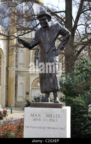 Bronze statue of comedian Max Miller, Pavilion Gardens, Brighton, East ...