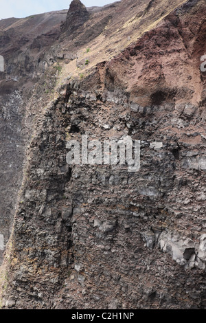 Detail of the Vesuvius crater, Naples in Italy Stock Photo - Alamy