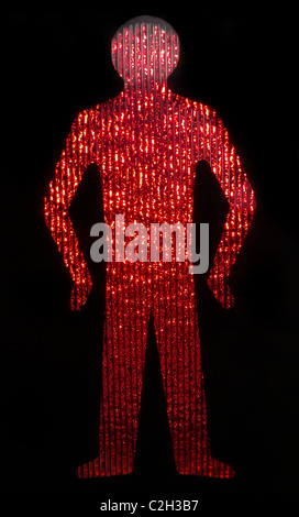 Red man stop don't walk traffic light sign London England Britain UK ...