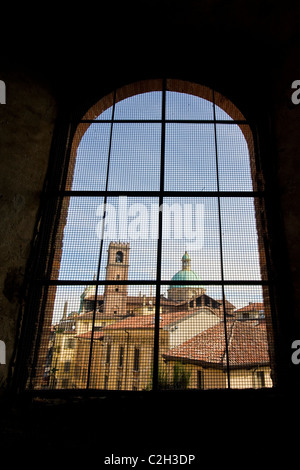 View from Sforzesco castle, Vigevano, Lombardy, Italy Stock Photo - Alamy